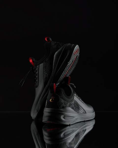 Women's Black Animal Print Shoes | Clove