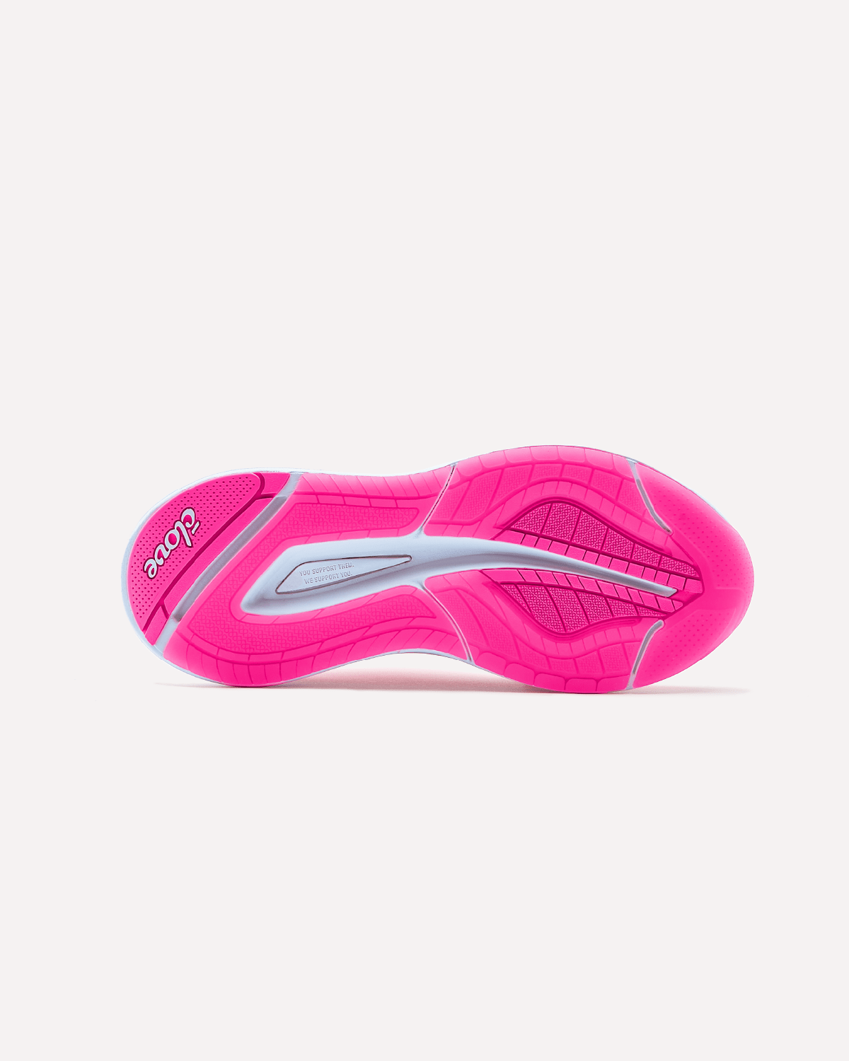 Women's White and Neon Pink Sneakers | Clove