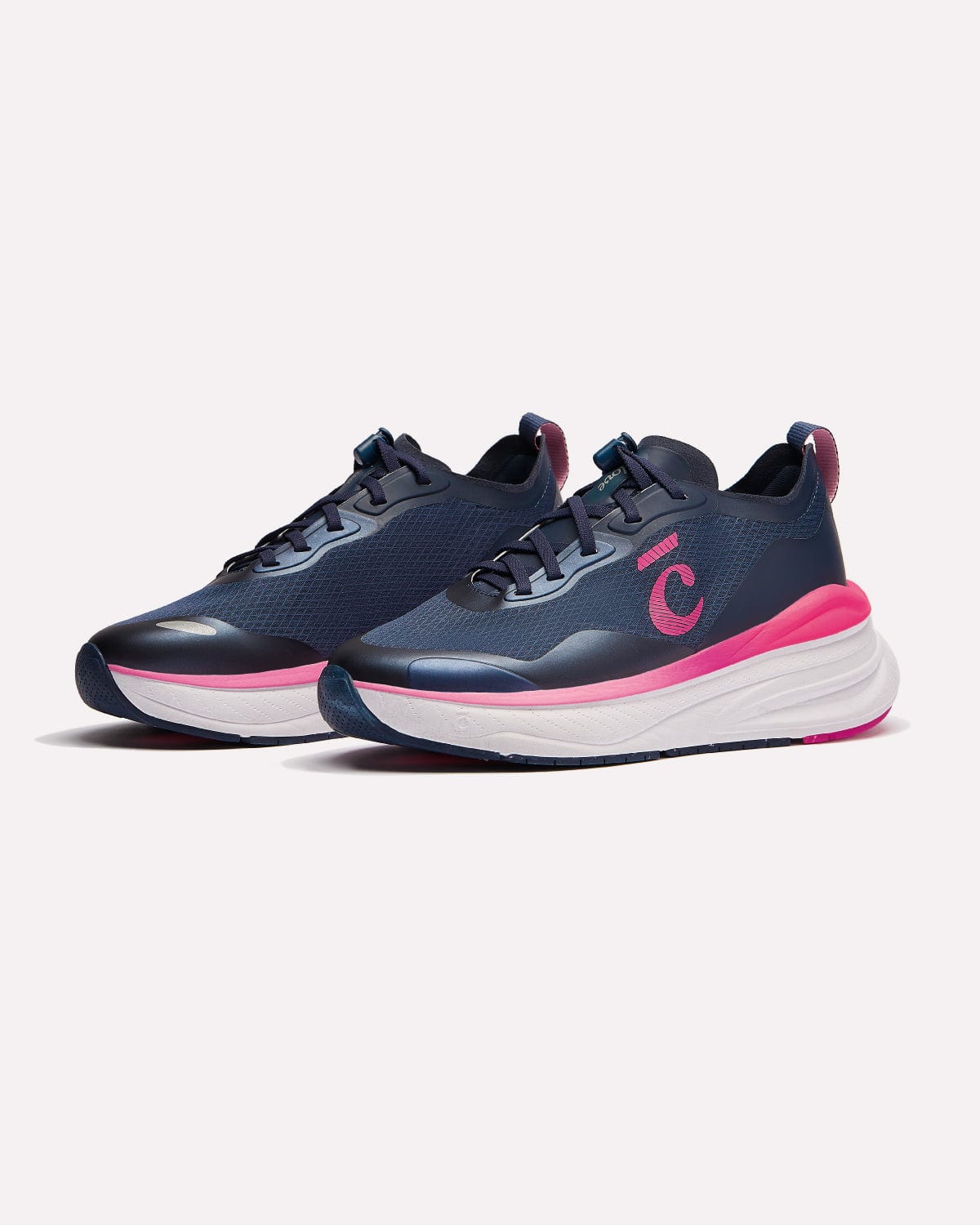 Men's Pink and White Sneakers | Clove
