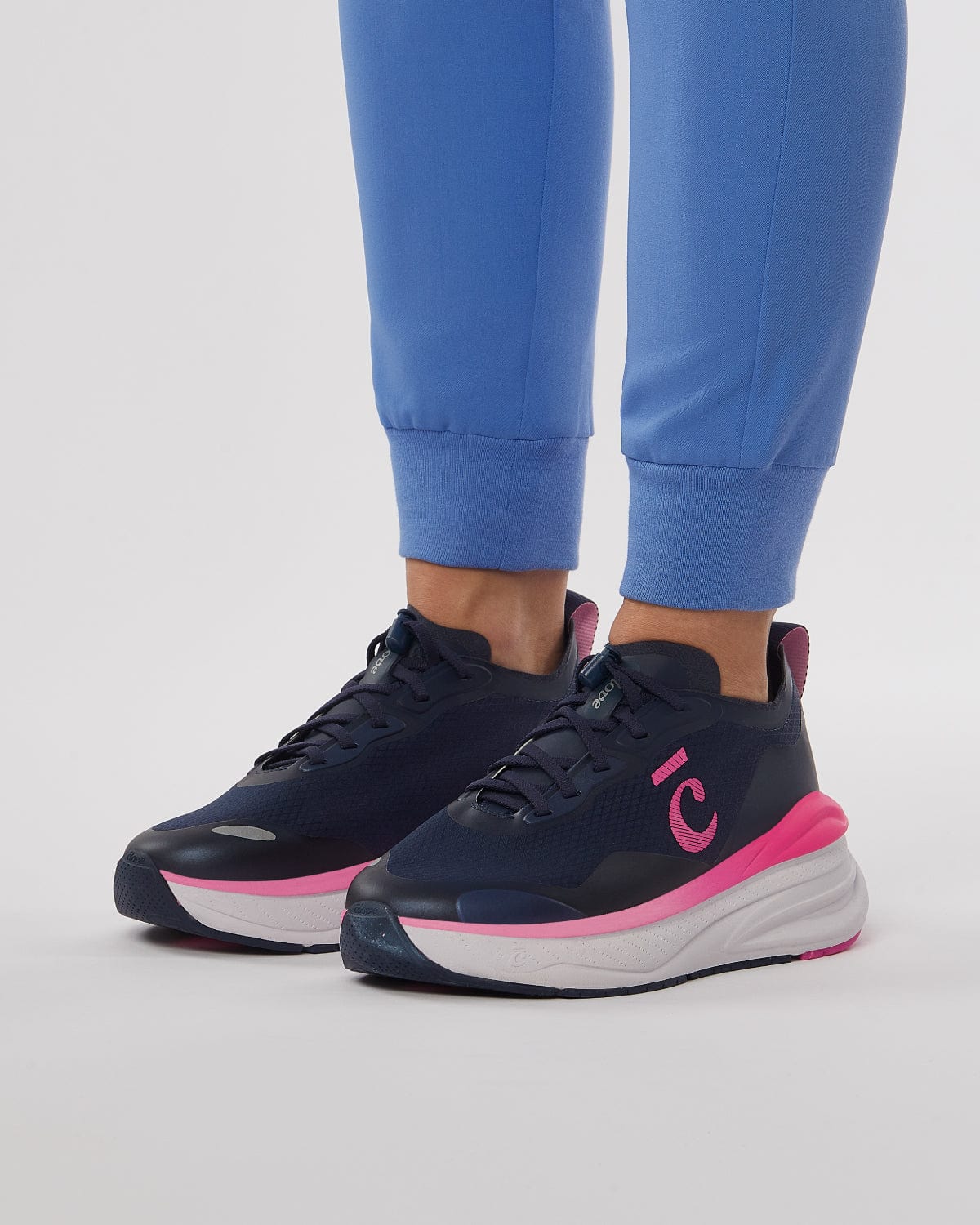 Women's Pink and White Sneakers | Clove
