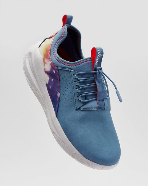 Women's Blue and Tie Dye Sneakers for Healthcare Workers | Clove
