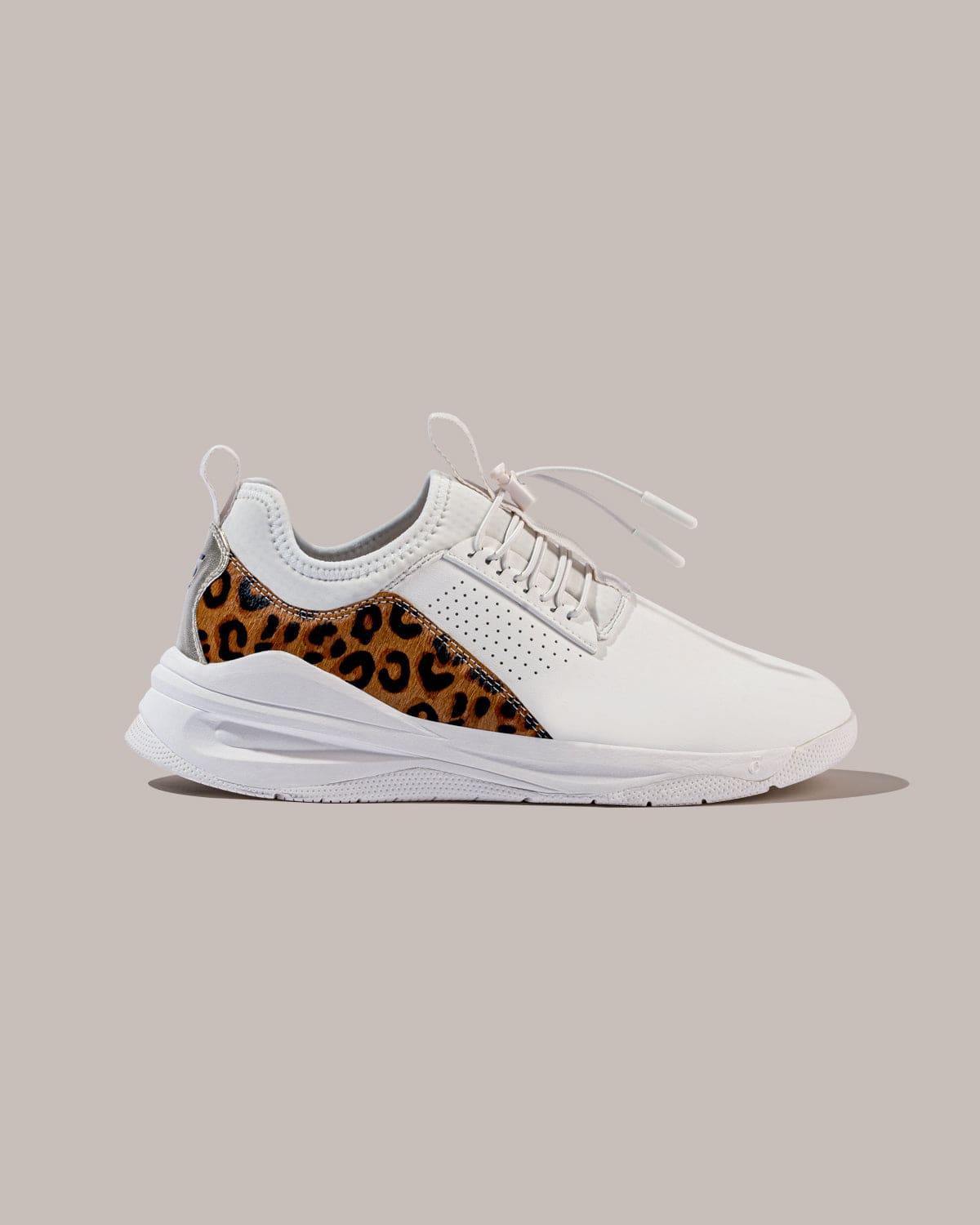Women's White Animal Print Sneakers for Healthcare | Clove
