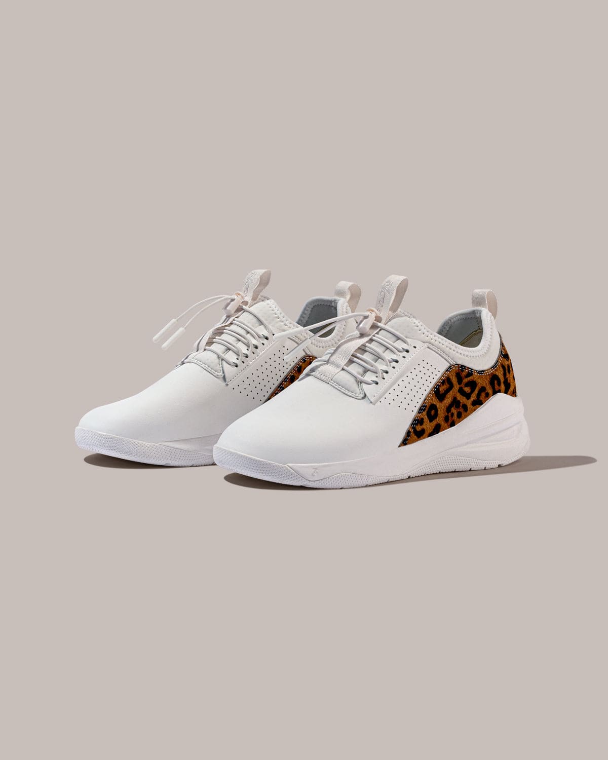 Women's White Animal Print Sneakers for Healthcare | Clove
